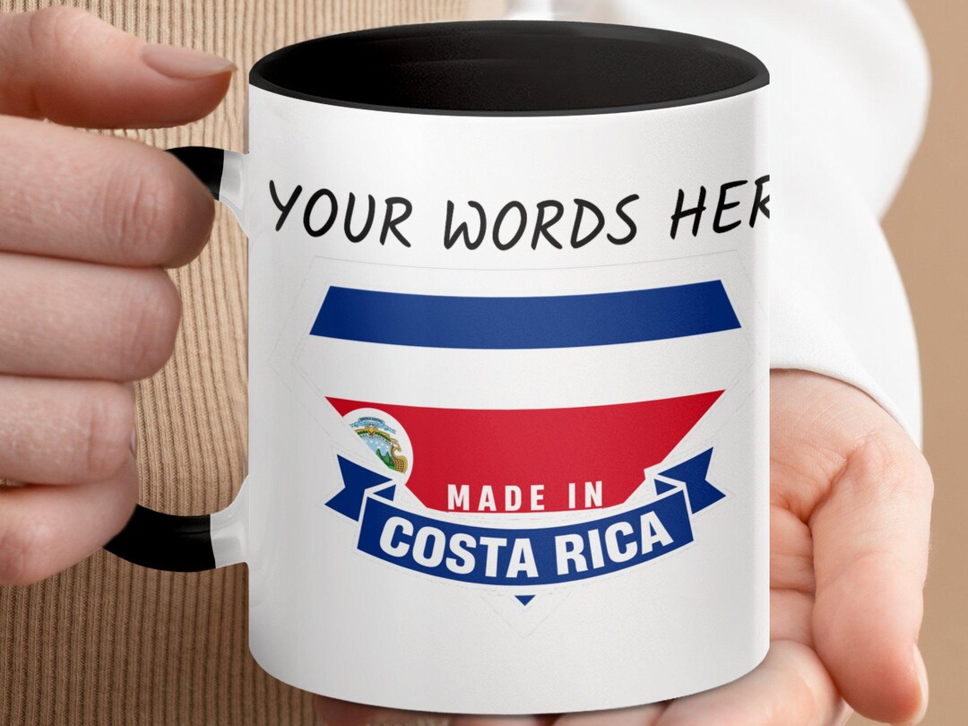Personalized Made in Costa Rica Mug, Customizable Costa Rica Souvenir ...