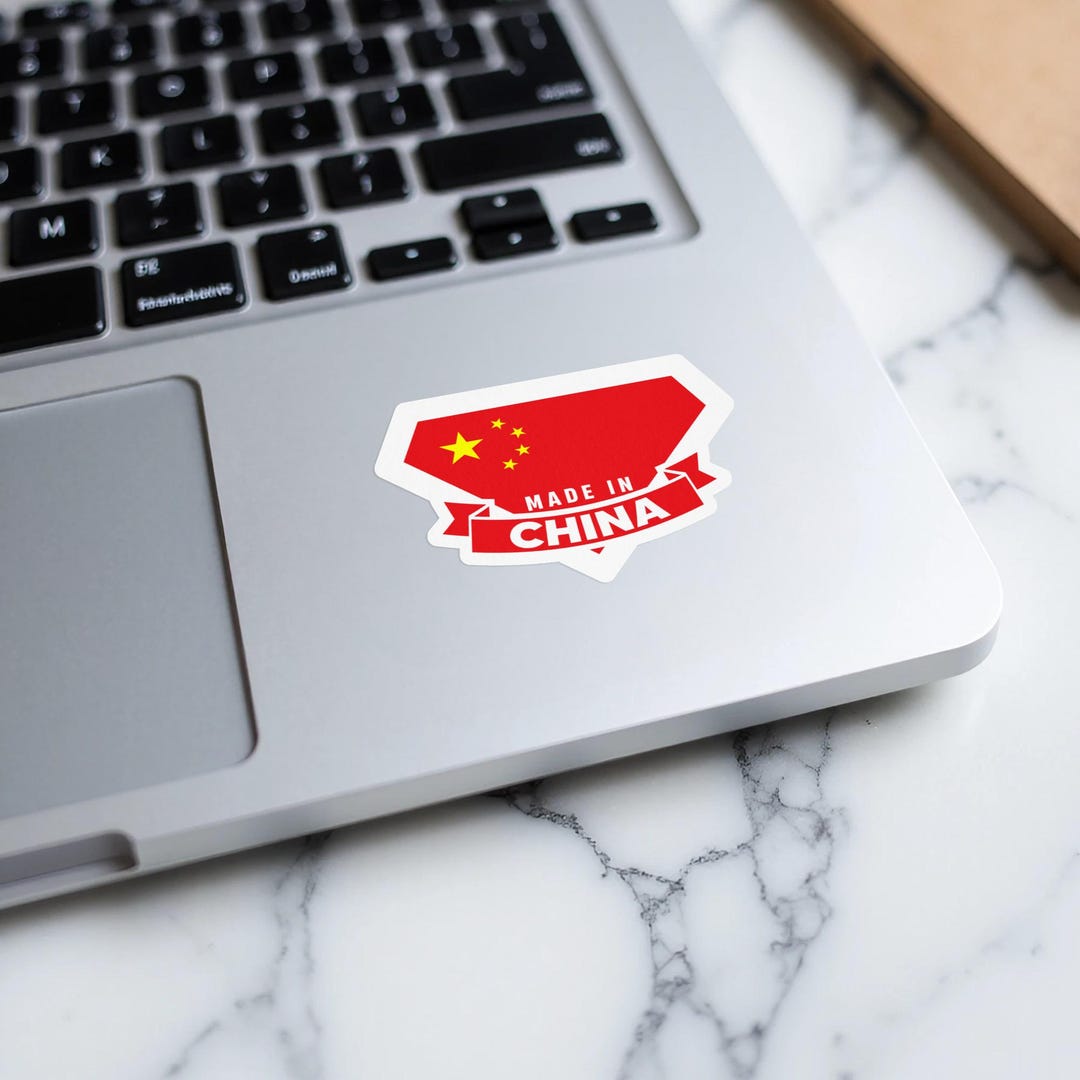 China Pride Sticker Vinyl Kiss Cut Sticker, Chinese Flag Sticker, Gift ...