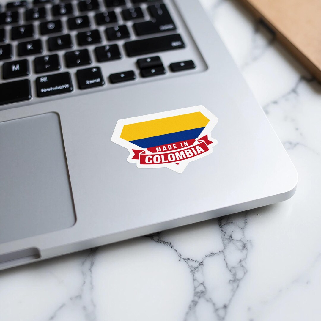 Colombia Flag Vinyl Sticker, Country Pride Decal - Etsy