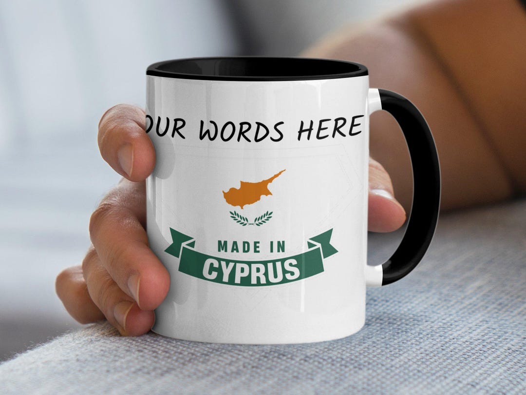 Personalized Cyprus Made Mug, Unique Gift From Cyprus, Customizable ...