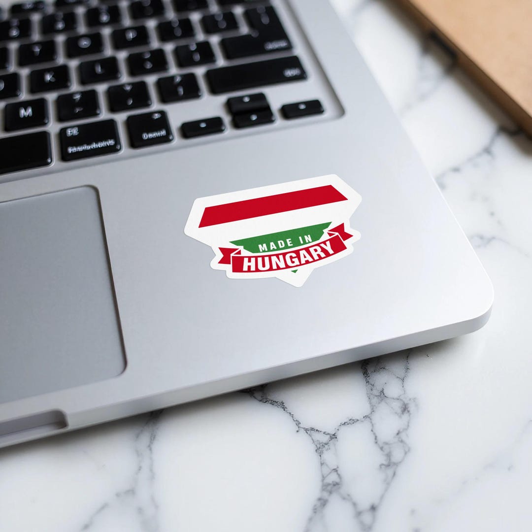 Hungary Pride Sticker, Vinyl Kiss Cut Sticker, Hungarian Flag Sticker ...