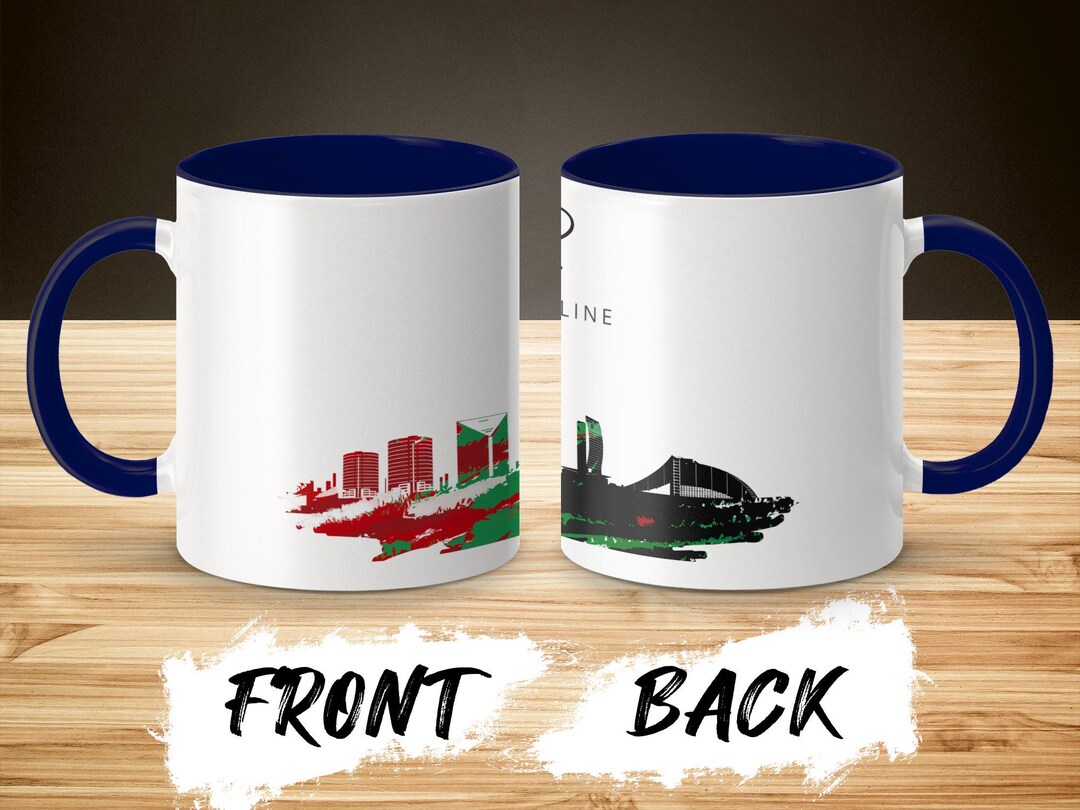 Dubai Skyline Mug, Unique Gift, Souvenir Coffee Mug, UAE Themed Ceramic ...