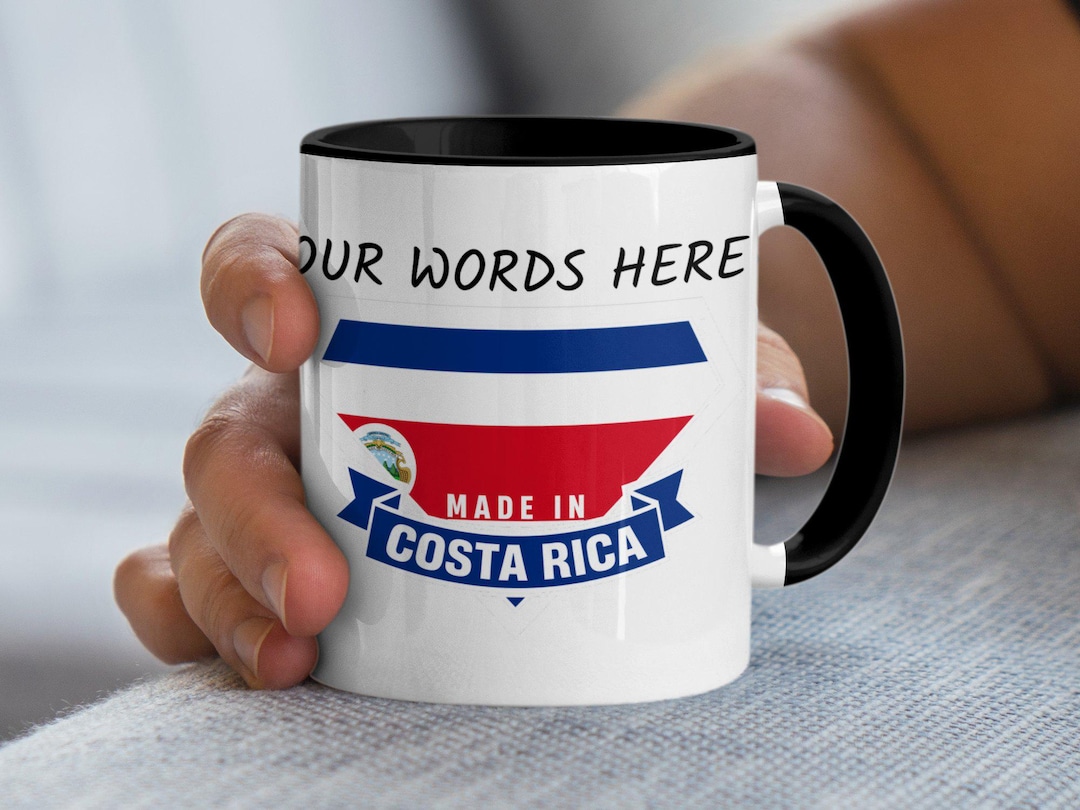 Personalized Made in Costa Rica Mug, Customizable Costa Rica Souvenir ...