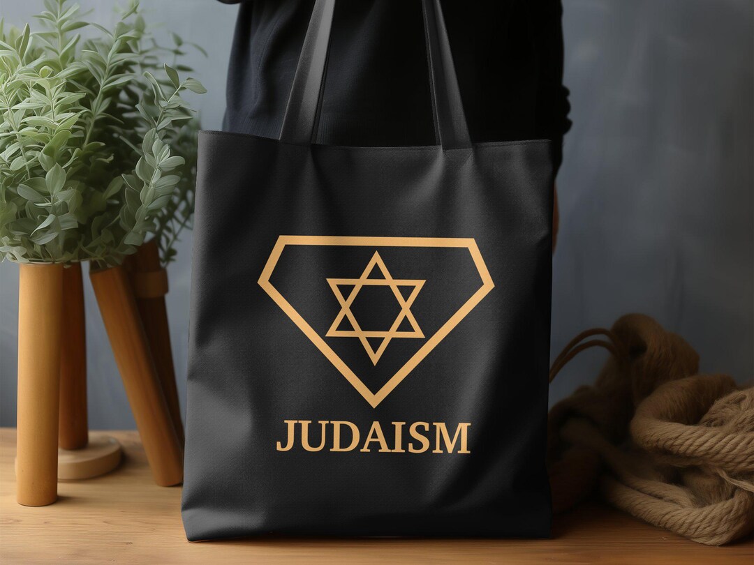 Judaism Star of David Tote Bag, Jewish Pride Tote, Religious Tote Bag ...
