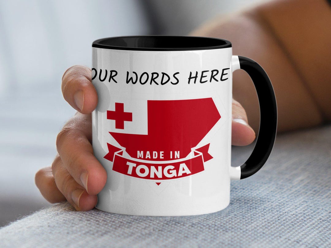 Personalized Tongan Pride Mug, Made in Tonga Gift, Customizable Tongan ...