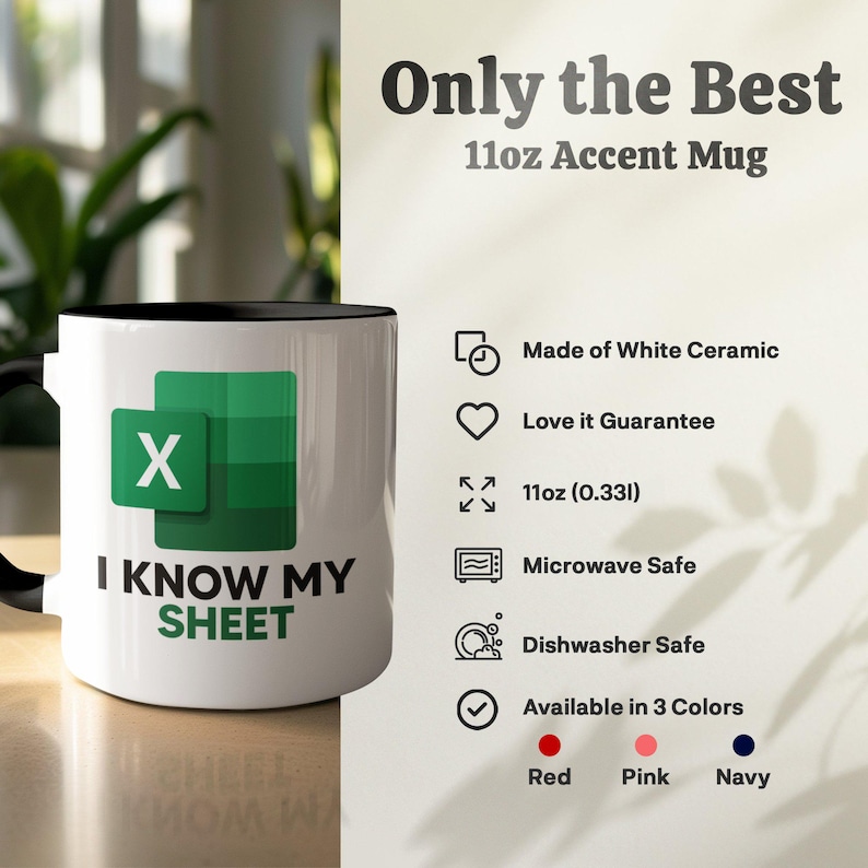 I Know My Sheet Mug: Funny Excel Spreadsheet Mug, Office Humor - Etsy