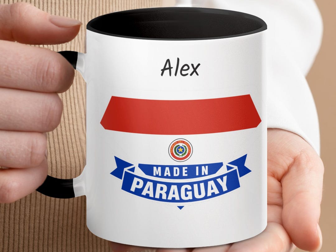 Paraguay Flag Coffee Mug, Personalized Paraguay Pride Gift - Etsy