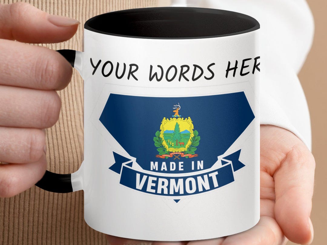 Custom Vermont State Mug, Personalize Your Vermont Mug, Vermont Gifts ...