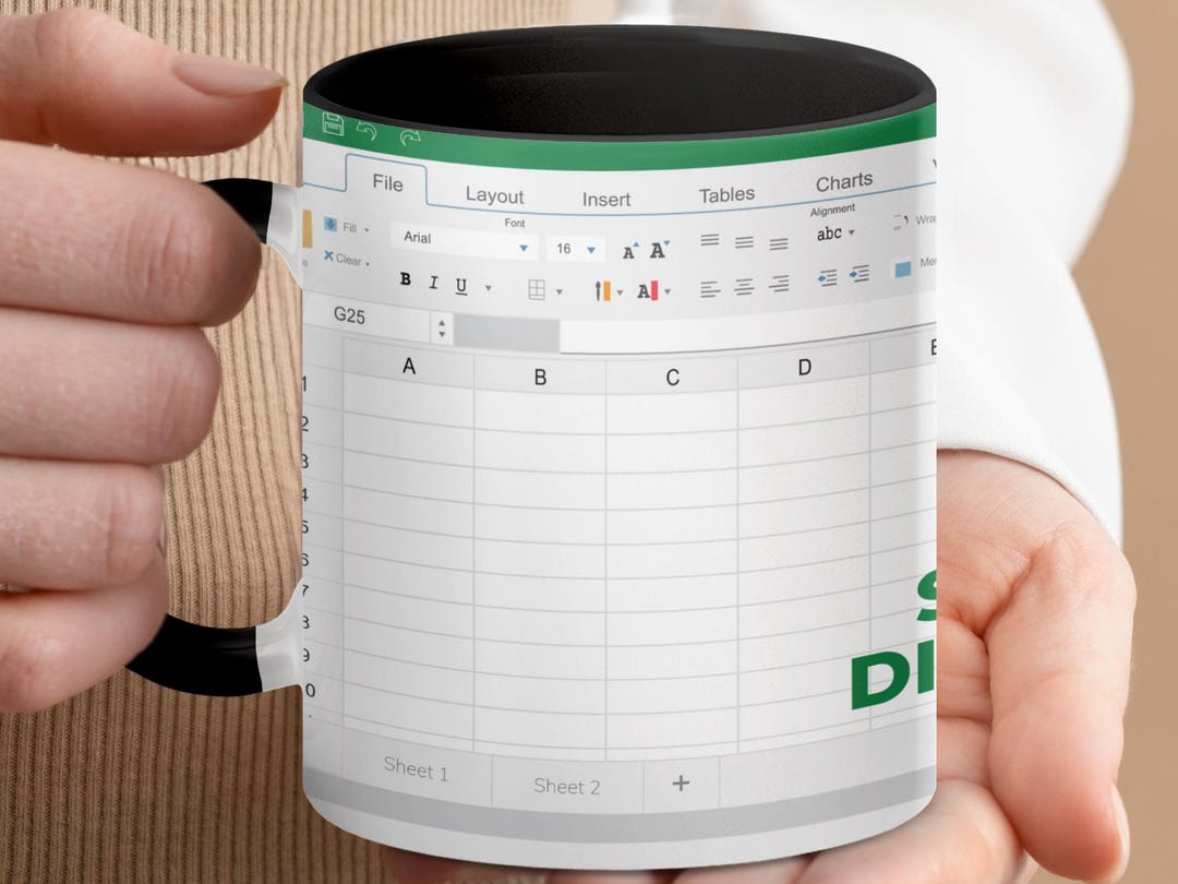 Funny Excel Spreadsheet Mug, Accountant Office Gift - Etsy
