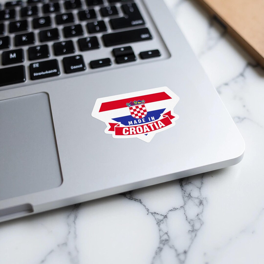 Croatian Flag Sticker, Heritage Pride Decal - Etsy