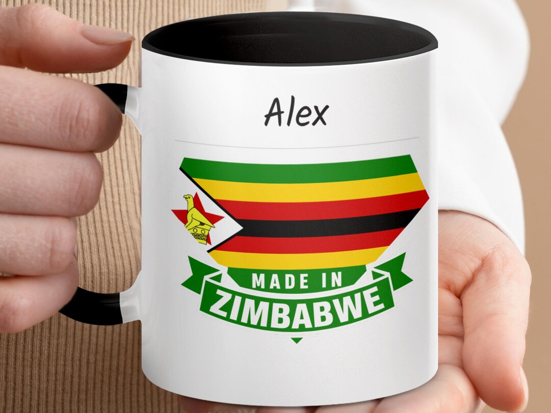 Personalized Zimbabwe Flag Coffee Mug, Zimbabwe Pride Gift - Etsy