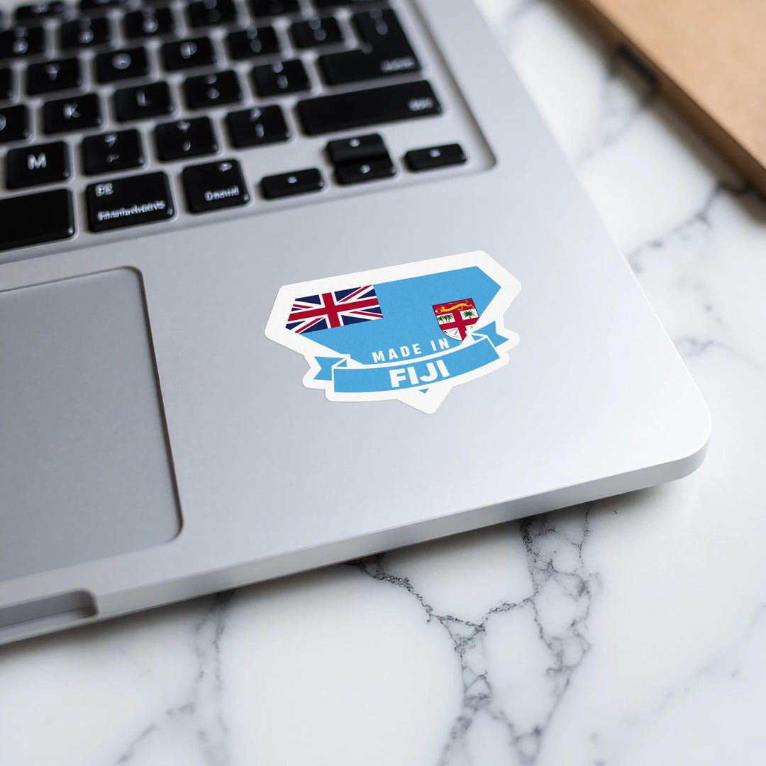 Fiji Pride Sticker Vinyl Kiss Cut Sticker Fiji Flag Sticker Gift - Etsy ...