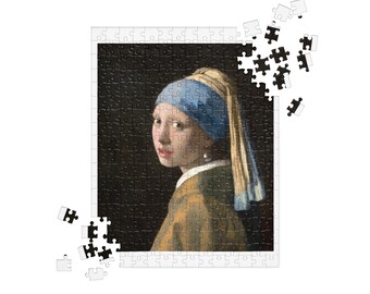Girl With a Pearl Earring Puzzle - Etsy