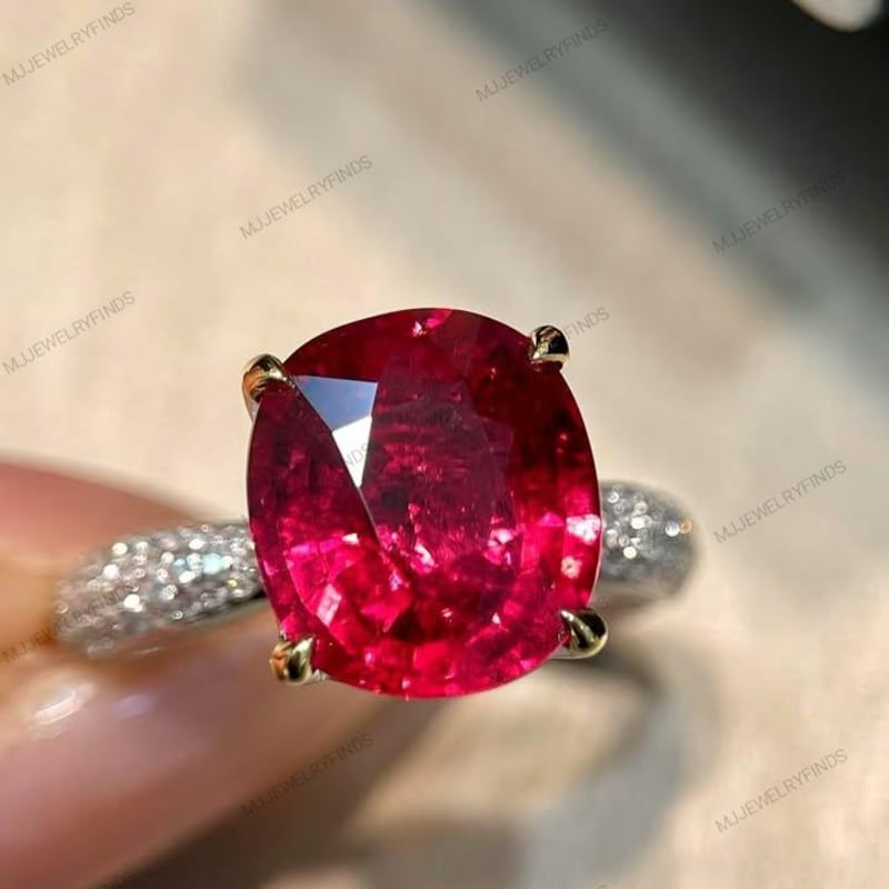 Red Spinel Cocktail Ring - Etsy UK
