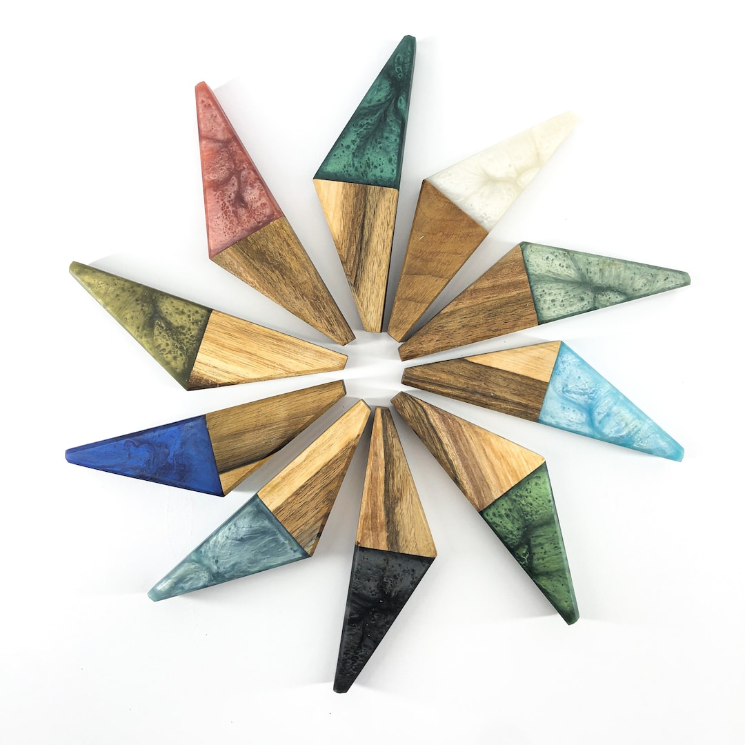 Epoxy Walnut Hook | Epoxy Wood Hook | Modern Resin Wood Wall Hook | Hat ...