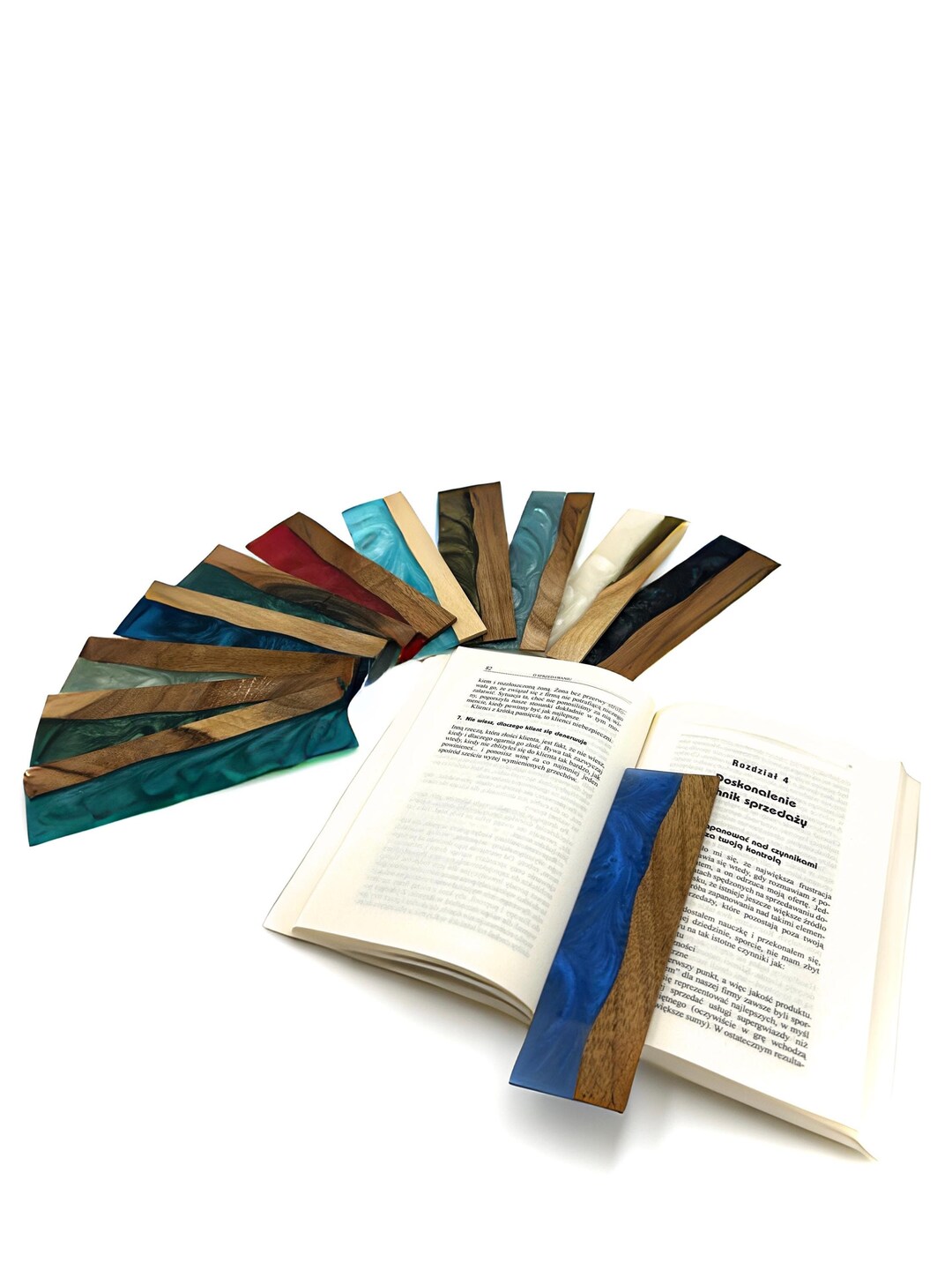 Wooden Walnut Epoxy Bookmark | Thumb Bookmark| Bookmark | Bookworm ...