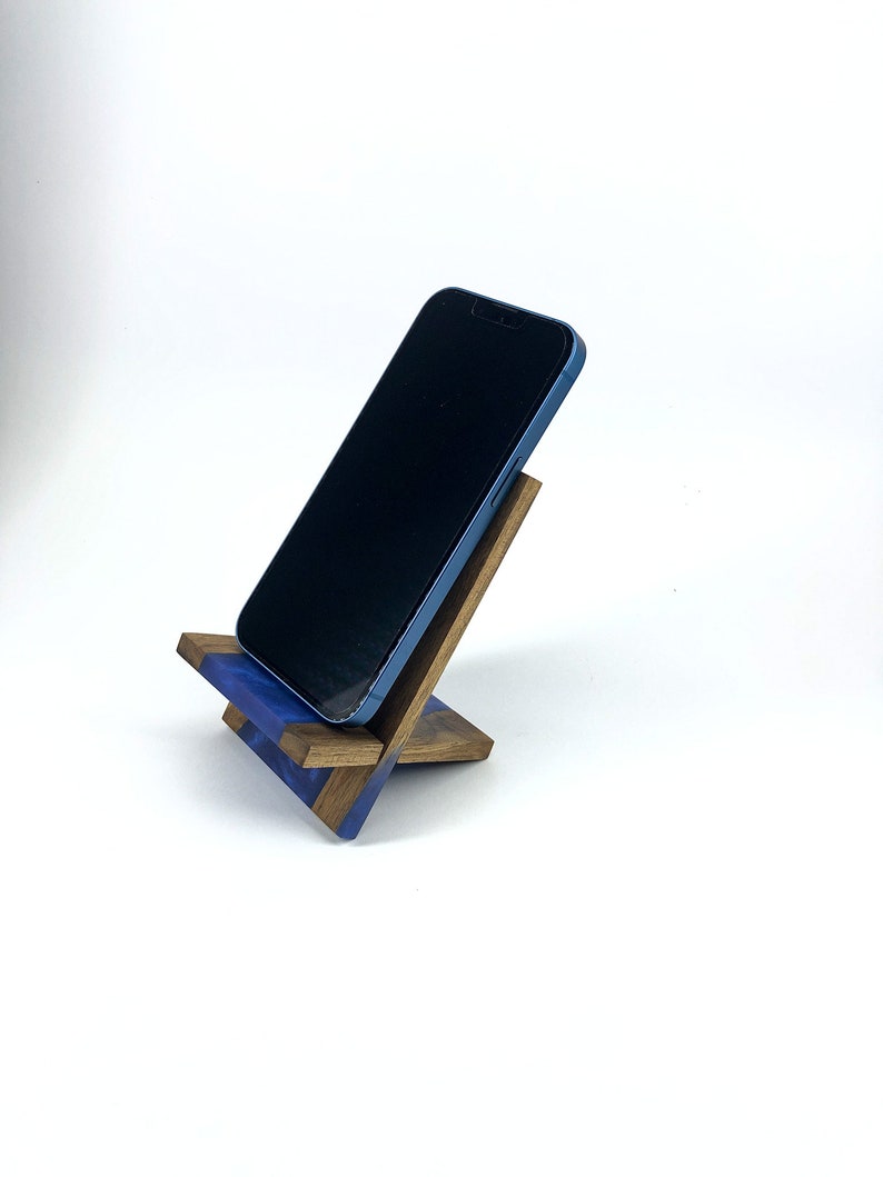 Epoxy Phone Stand Wooden Resin Epoxy Phone Stand Epoxy - Etsy