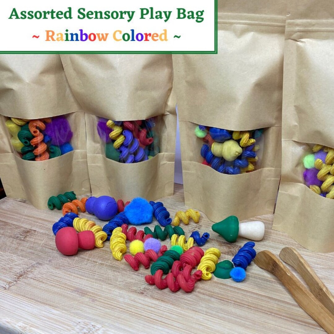Rainbow Assorted Sensory Play Bag; Mixed Media (12oz Bag) - Etsy
