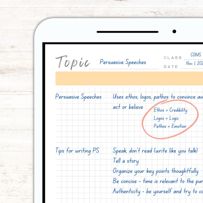Printable Lecture Notes Template: Cornell, Grid, Hex (PDF) - Etsy