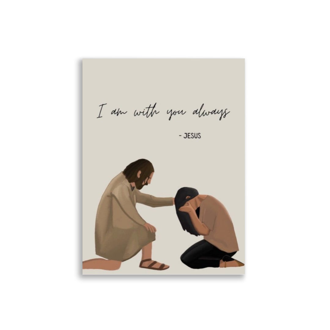 I Am With You Always | Jesus | Poster | Wall Art Decor | Inspirational ...