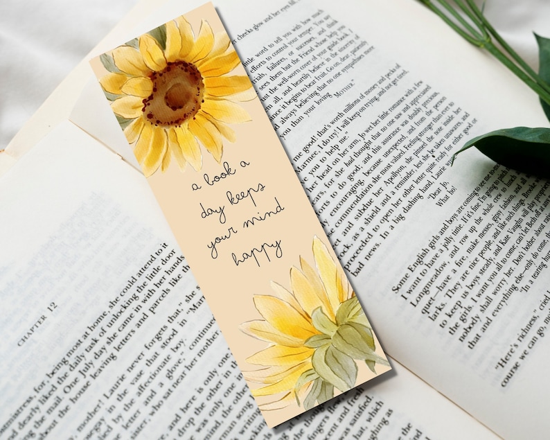 Printable Bookmarks Set, Book Art Print, Bookish Print, Bookmark Set of ...