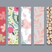 Floral Printable Bookmarks, Set of Five (digital Download) - Etsy