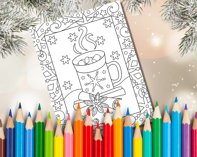 Giant Christmas Coloring Poster: Holiday Activity (36" X 48") (PDF) - Etsy