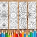 Coloring Bookmark, Printable Bookmark, Bookmark Set of 30, Mandala ...