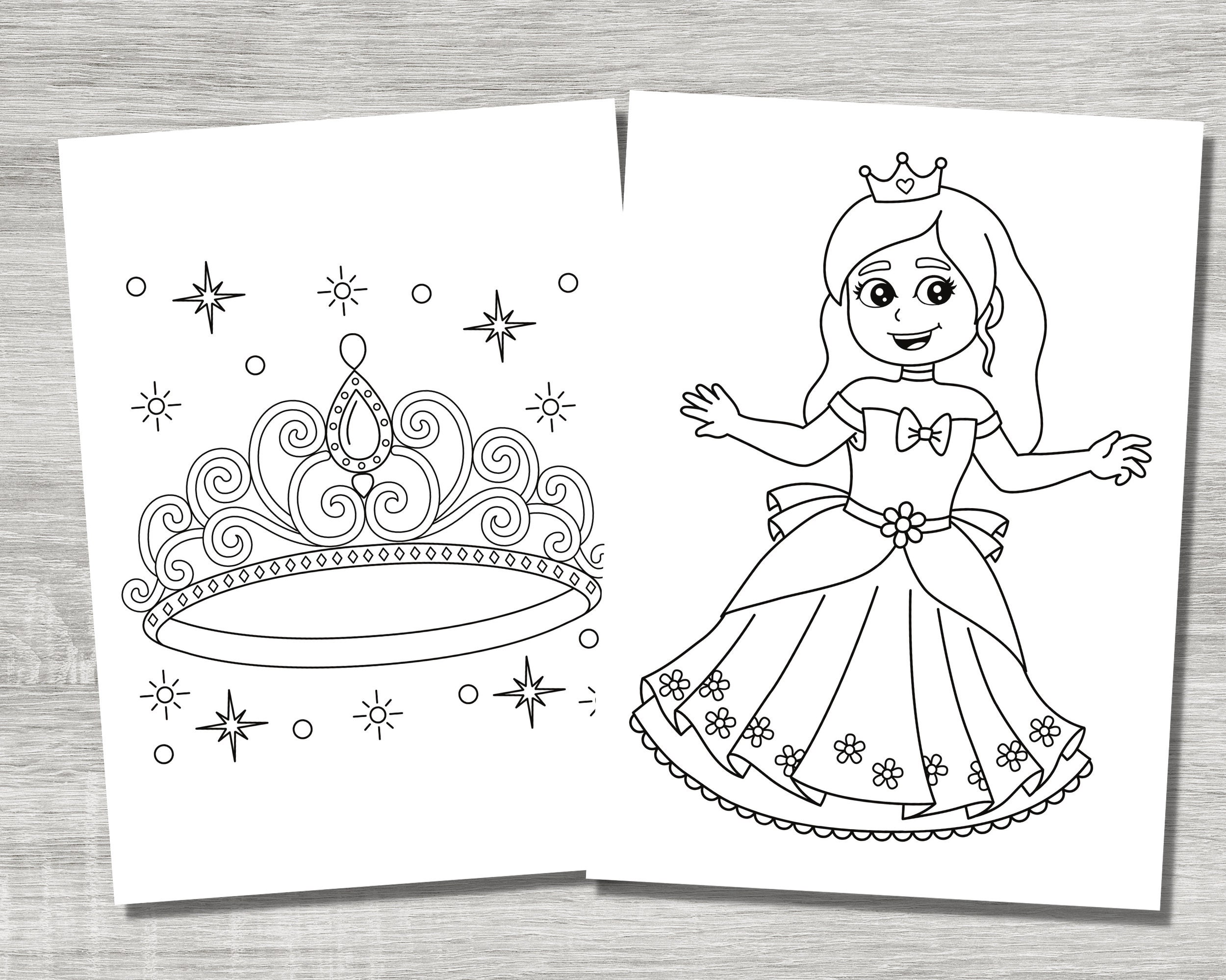 Princess Coloring Pages, 40 Cute Princess Coloring Pages, Printable ...