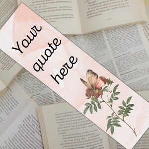 Printable Custom Bookmarks, Bookmark Set of 4, Digital Bookmarks ...