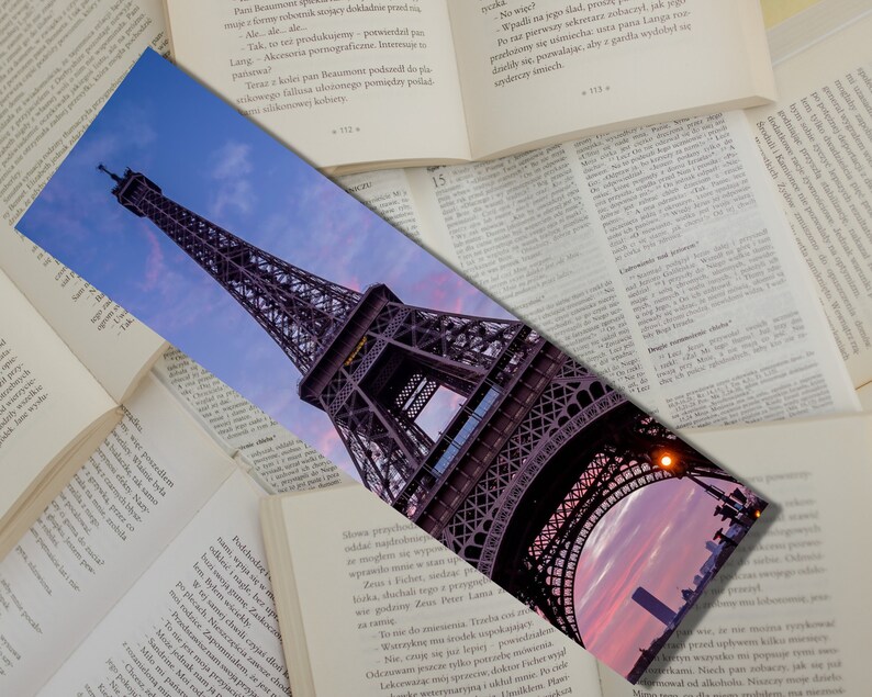 Eiffel Tower Bookmarks: Paris-themed Printable Bookmarks (PDF) - Etsy