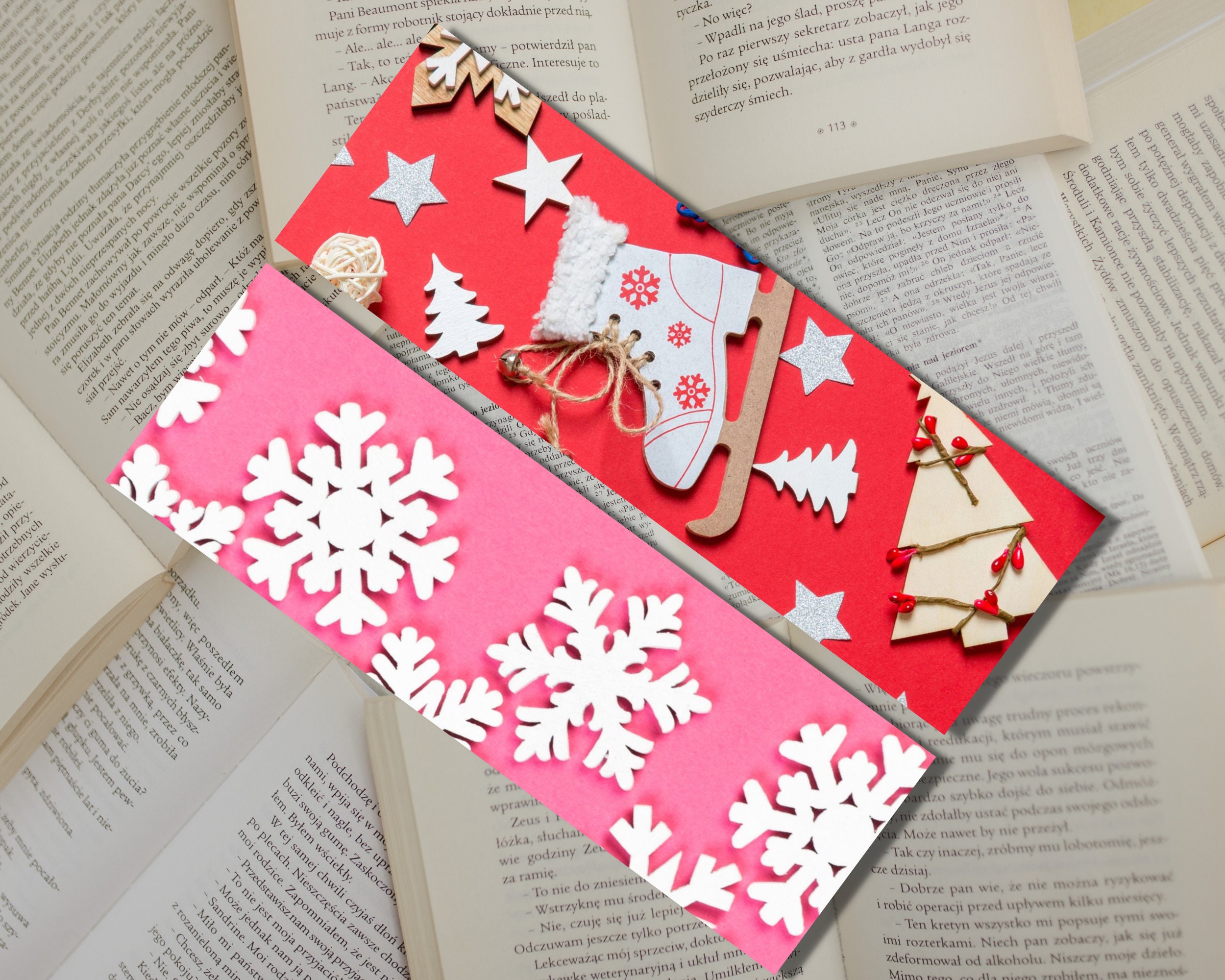 Christmas Bookmarks Printable Bookmarks Digital Bookmarks - Etsy