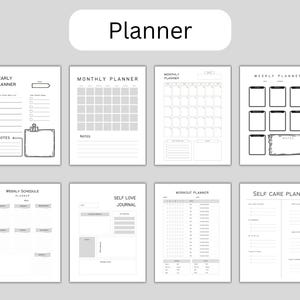 2025 Digital Planner Planner Printable Minimalist Yearly Planner Budget ...