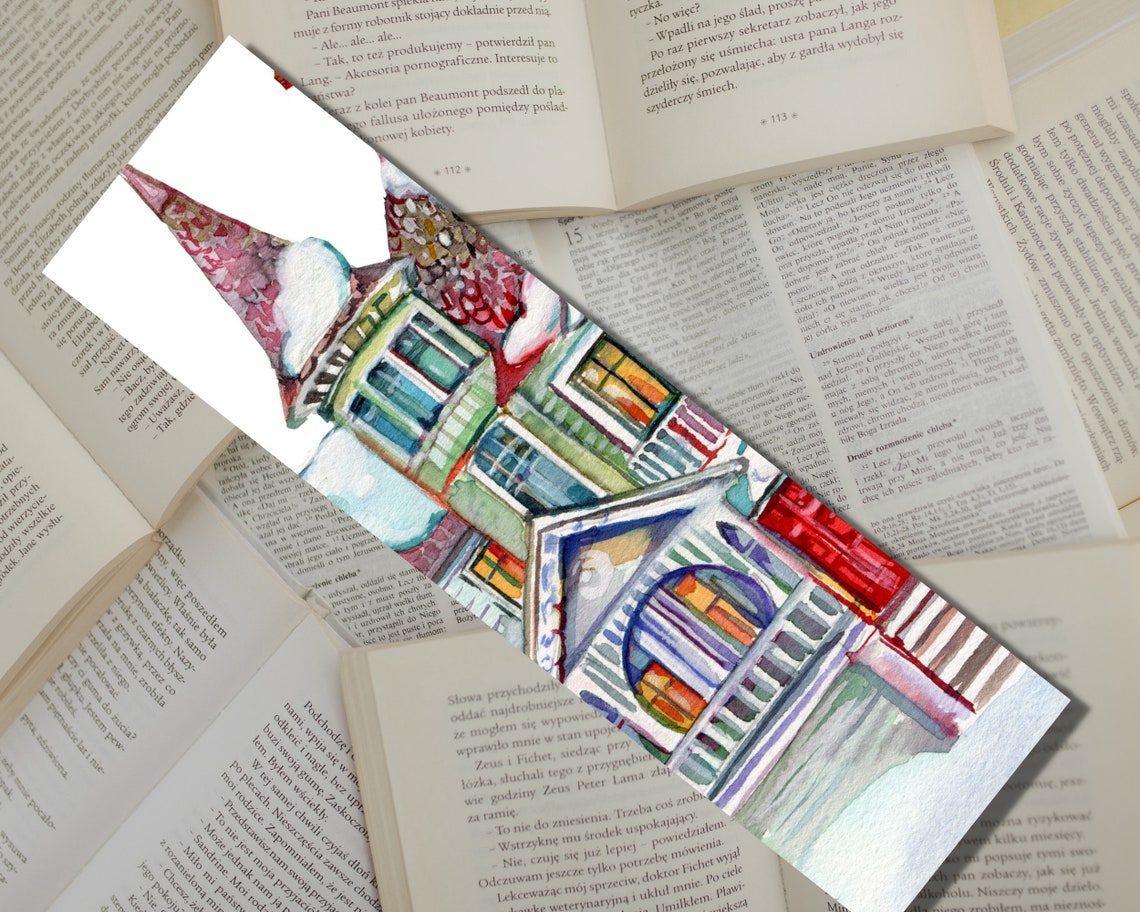 Printable Bookmark, Snow Bookmark, Christmas Bookmark, Bookmark Set of ...