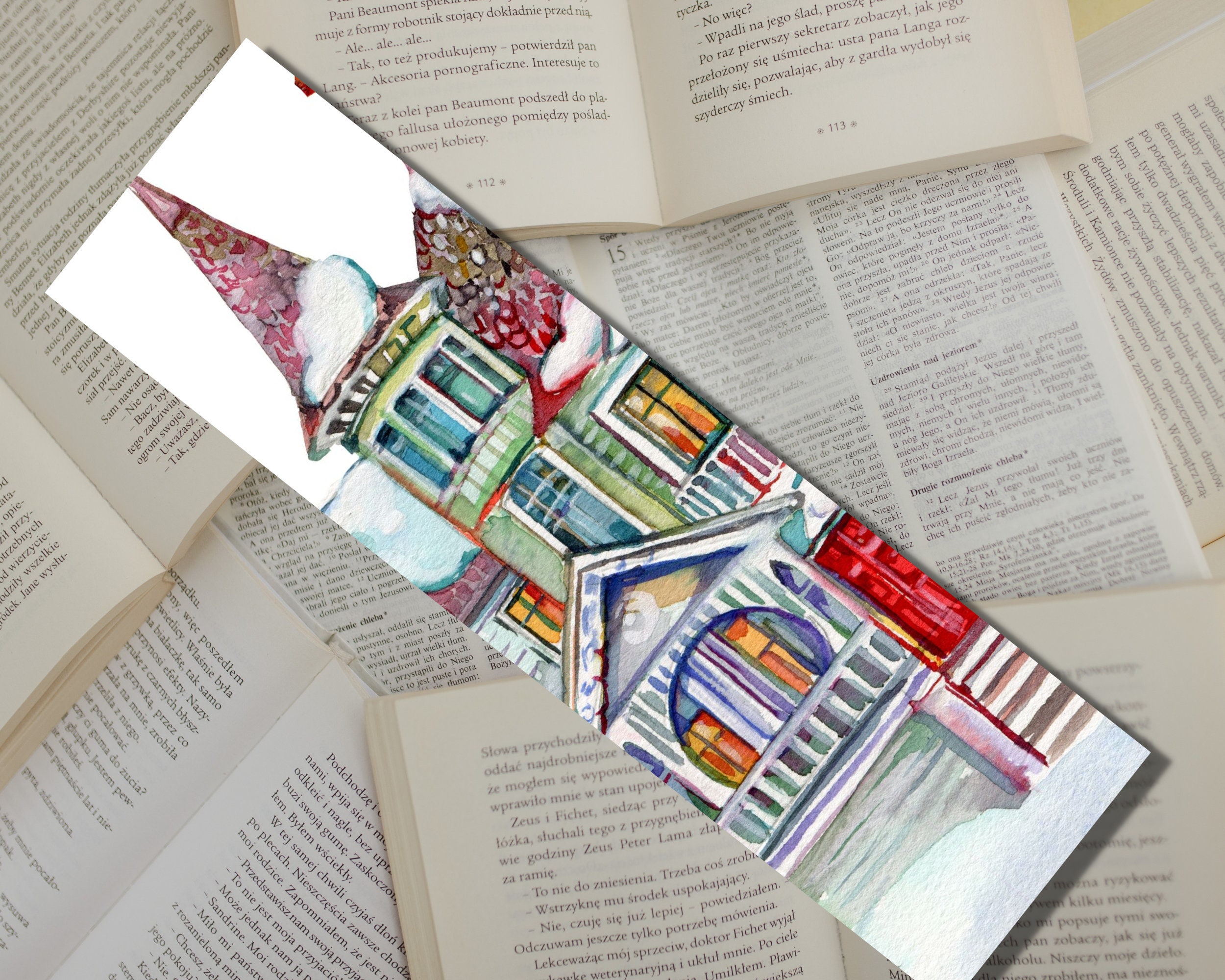 Printable Bookmark, Snow Bookmark, Christmas Bookmark, Bookmark Set of ...