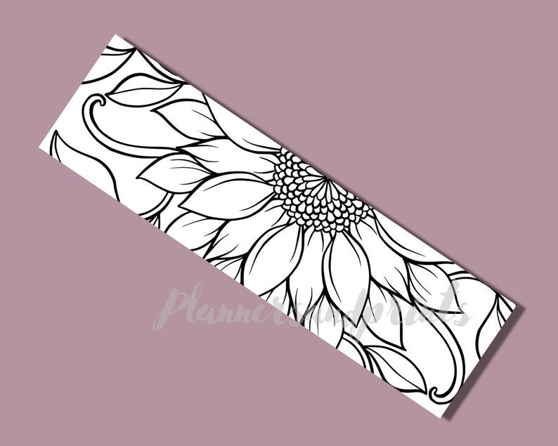 Printable Coloring Bookmarks Coloring Bookmarks for Adults - Etsy