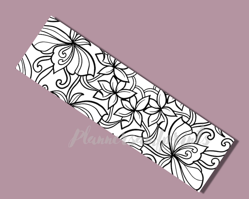 Printable Coloring Bookmarks Set of 7, Mandala Bookmarks, Coloring ...