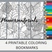 Printable Coloring Fall Bookmarks, Set of 4, Leaf Coloring Bookmarks ...