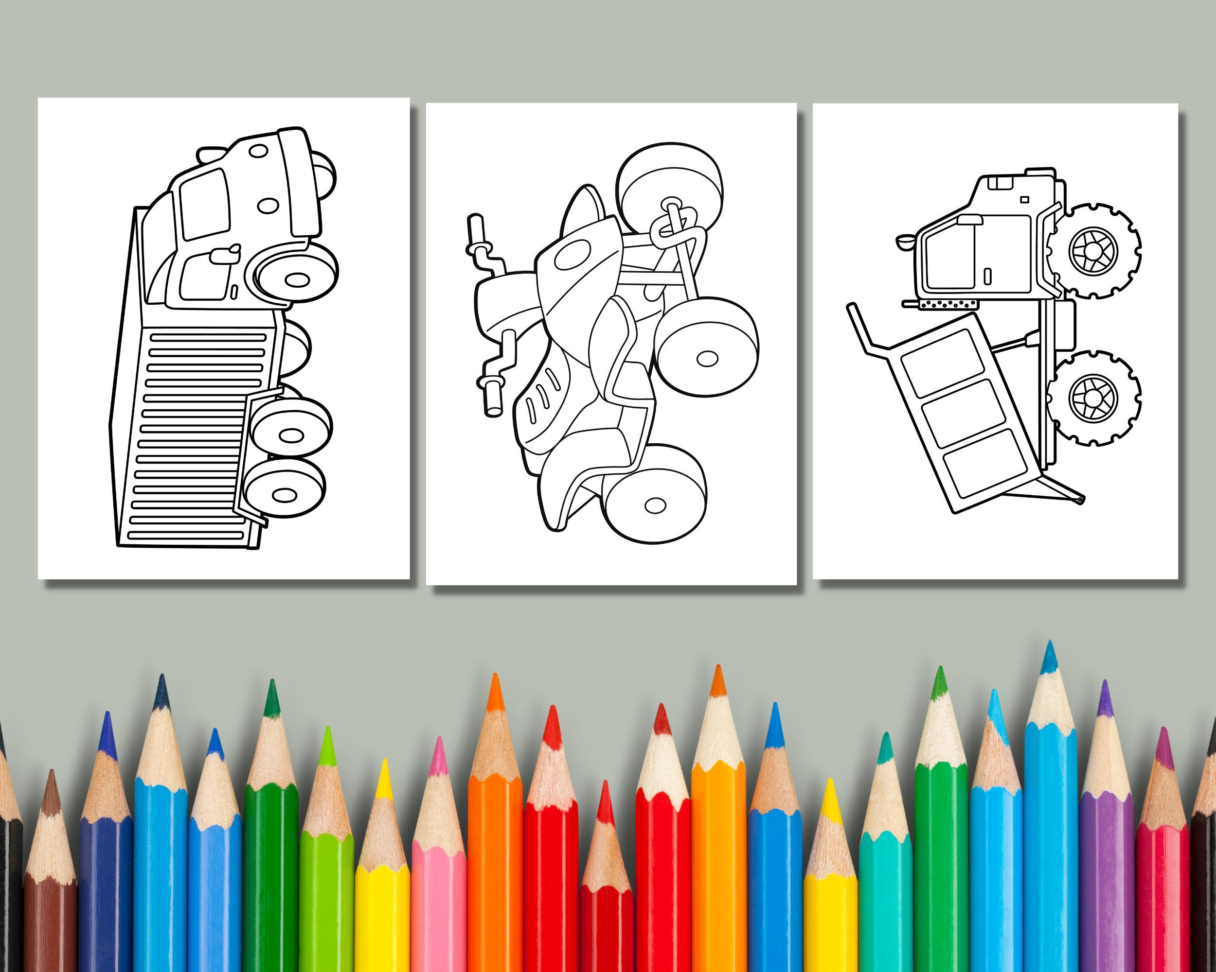 Cars Coloring Page, Coloring Activities, Transportation Vehicles ...