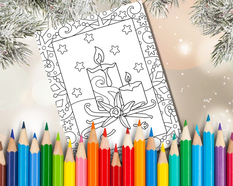 Giant Christmas Coloring Poster: Holiday Activity (36" X 48") (PDF) - Etsy
