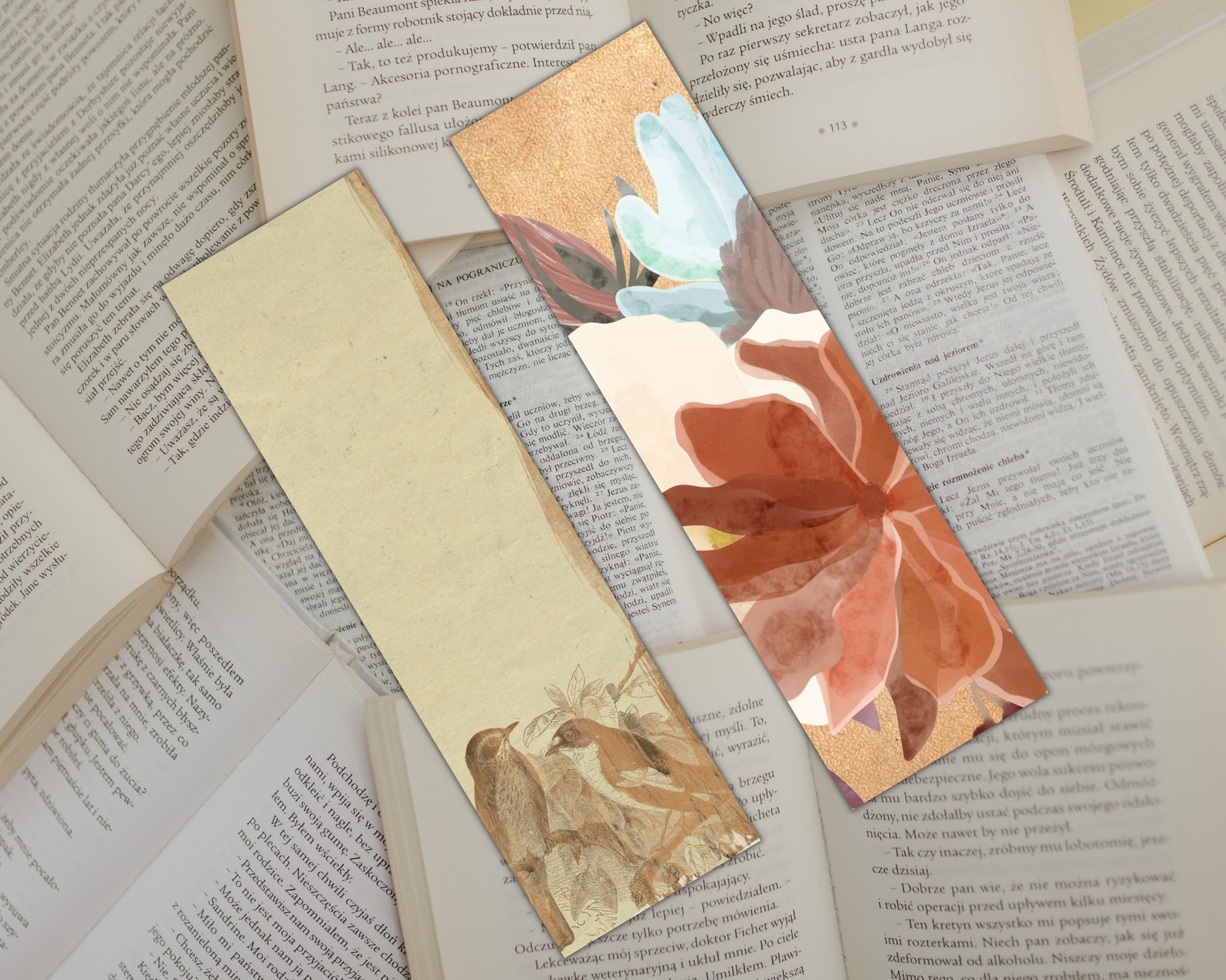 Printable Bookmarks, Set of 10, Vintage Prints, Bookmarks for Adult ...