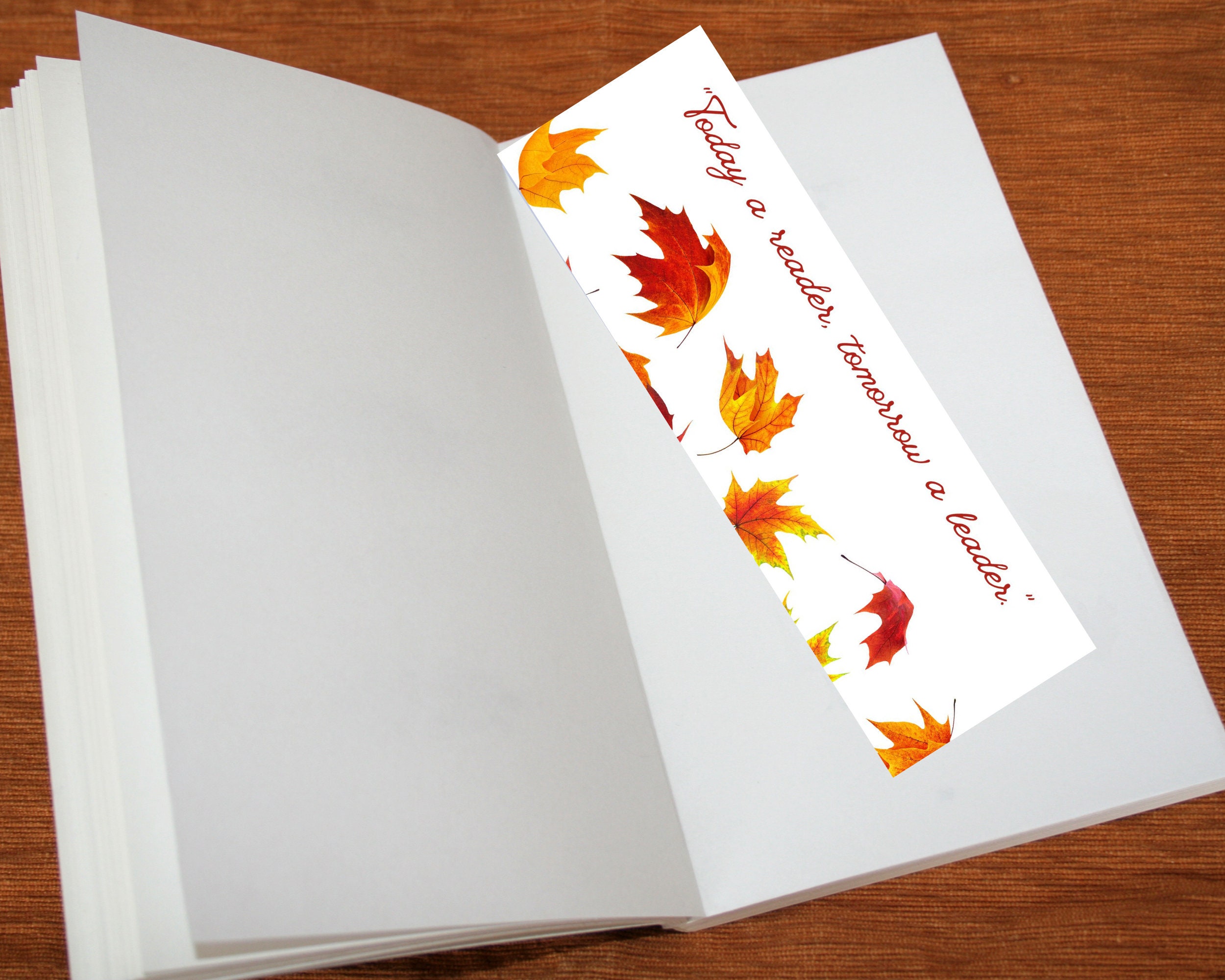 Printable Bookmark, Set of Ten Fall Design Printable, Digital Product ...