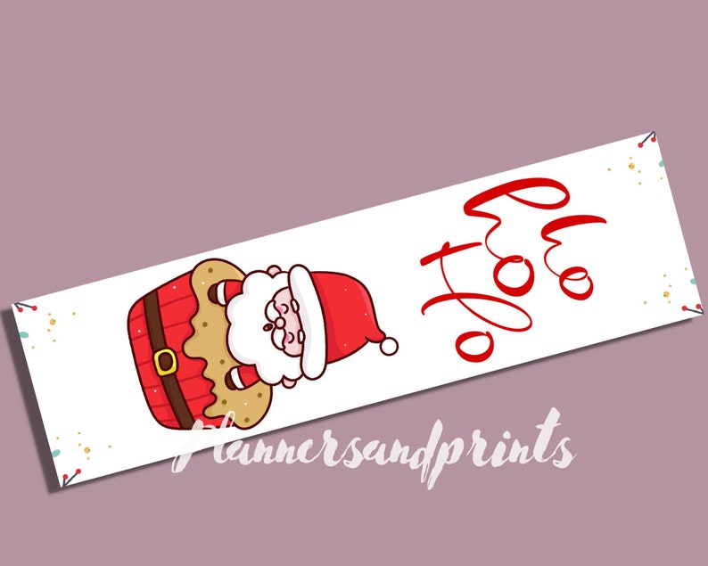 Merry Christmas Bookmarks, Printable Bookmarks Set of 7, Instant ...