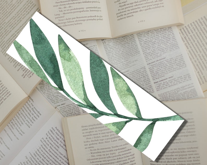 Eucalyptus Watercolor Bookmarks: Botanical Print Set of 8 (digital ...