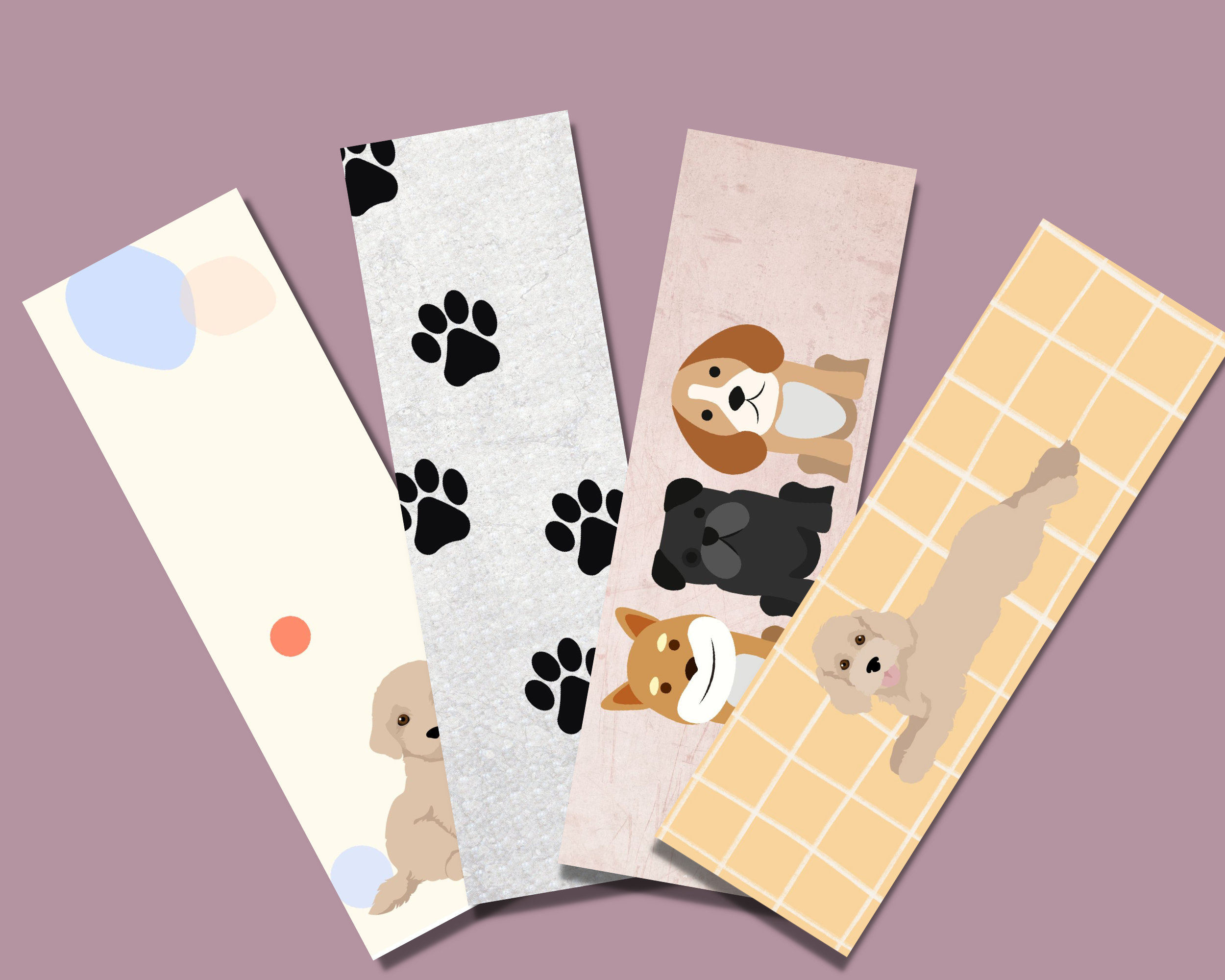 Dog Bookmark for Kid, Printable Dog Bookmarks, Printable Bookmarks for ...