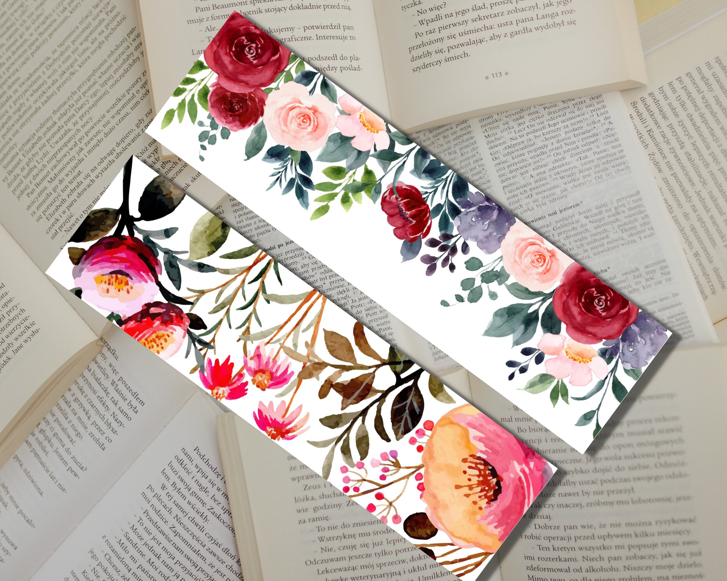 Printable Bookmarks, Bookmark Set of 10, Digital Bookmark, Reader Gift ...