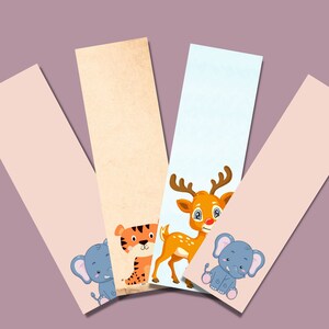 Printable Bookmarks for Kids, Animal Bookmark for Kid, Printable Animal ...