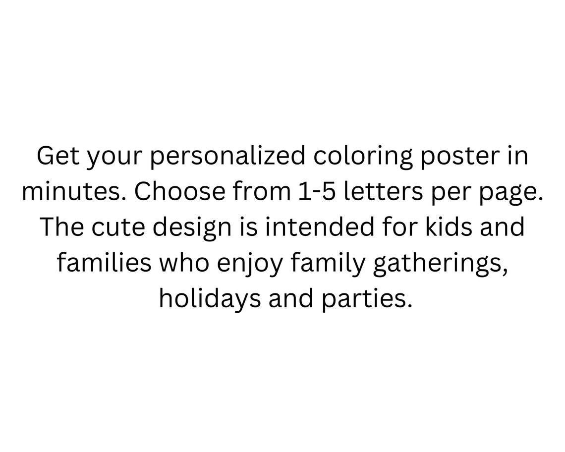 Giant Coloring Poster, Coloring Poster With Letters, Floral Coloring ...