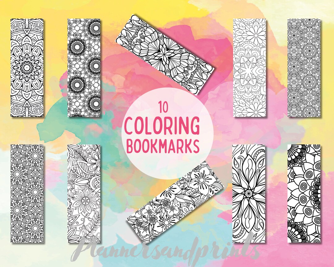 Mandala Coloring Bookmarks, Books and Reading Printable Coloring ...