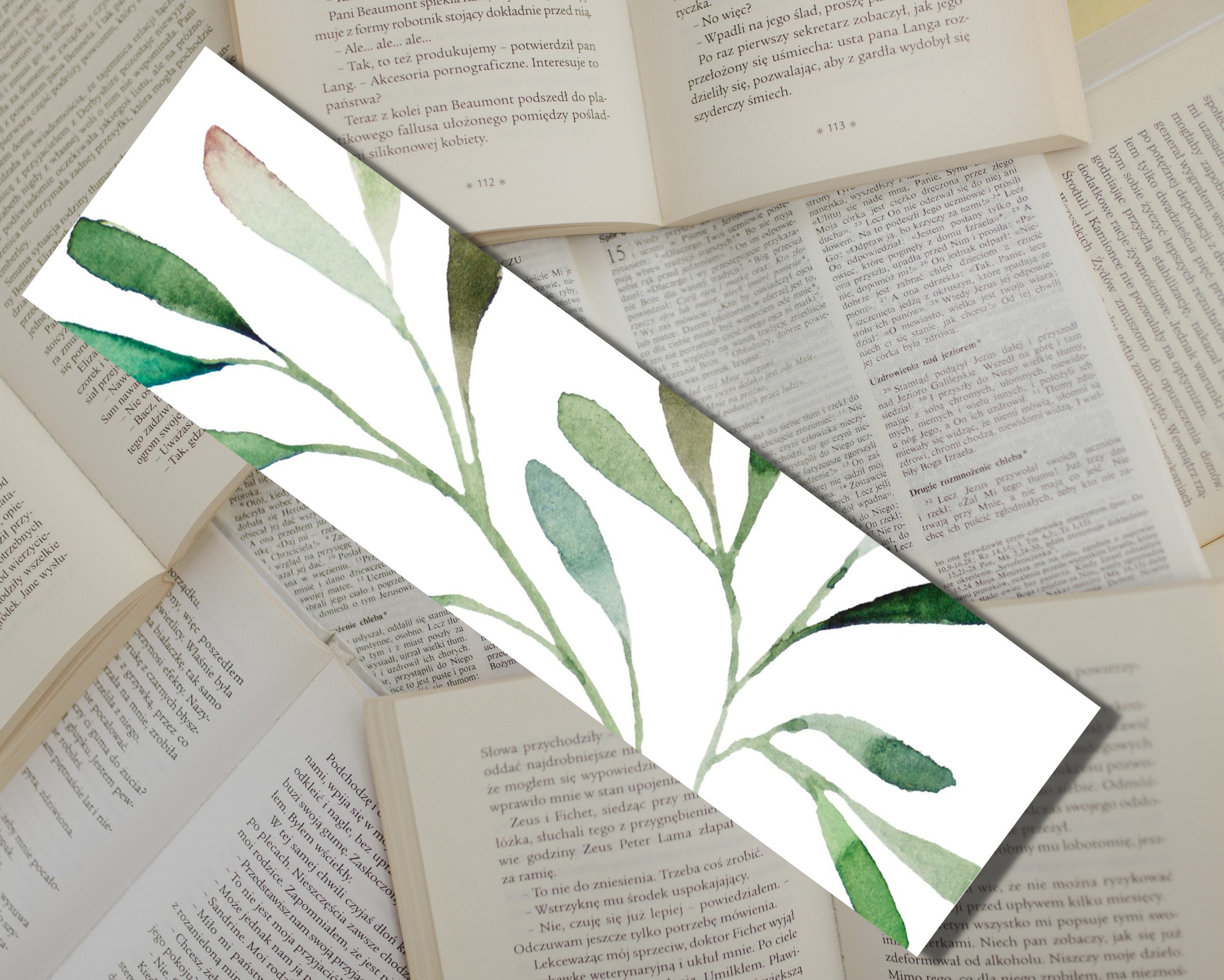 Eucalyptus Watercolor Bookmarks: Botanical Print Set of 8 (digital ...